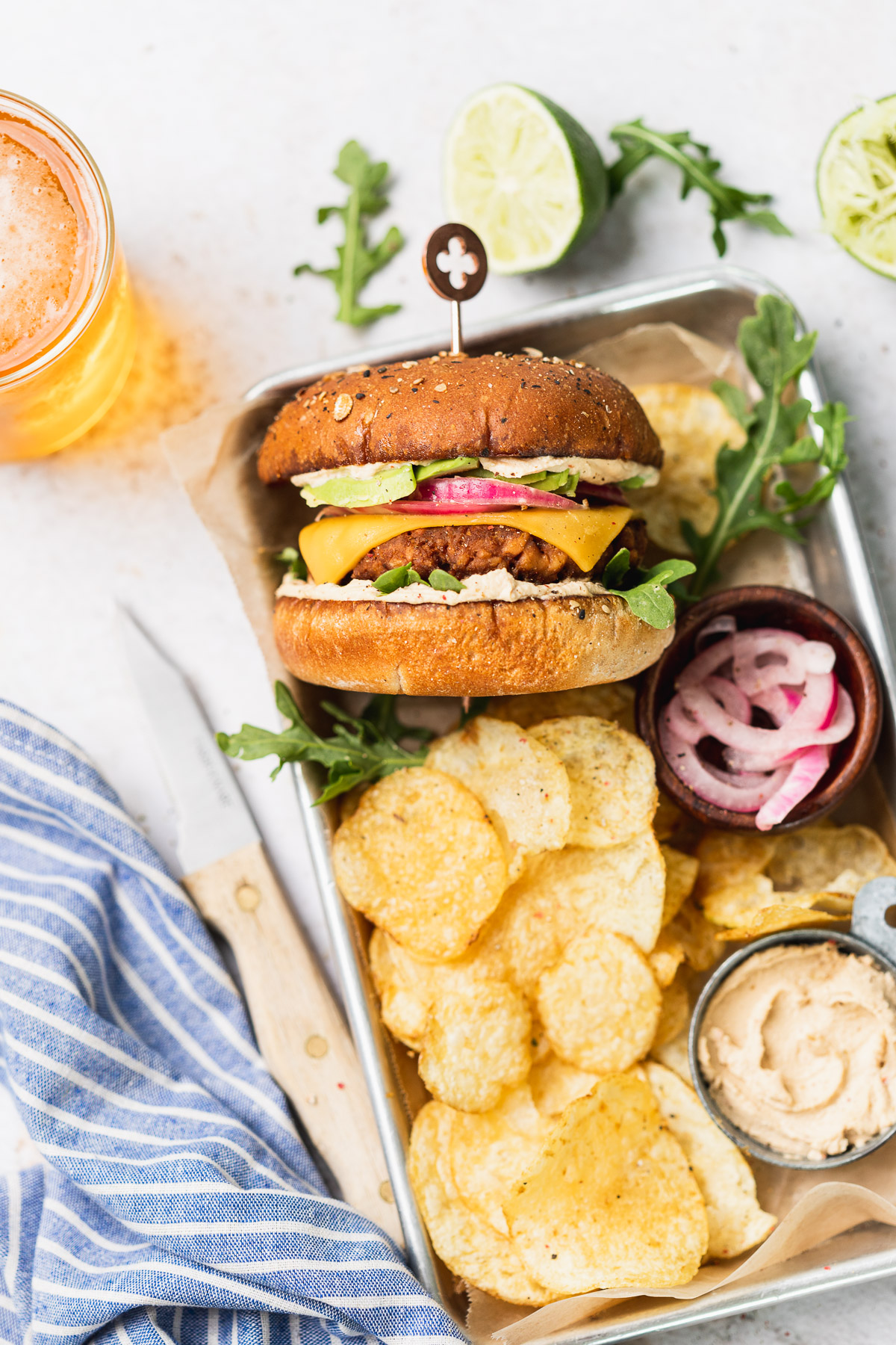 Plant-Based Chipotle Cheddar Burgers - Danilicious