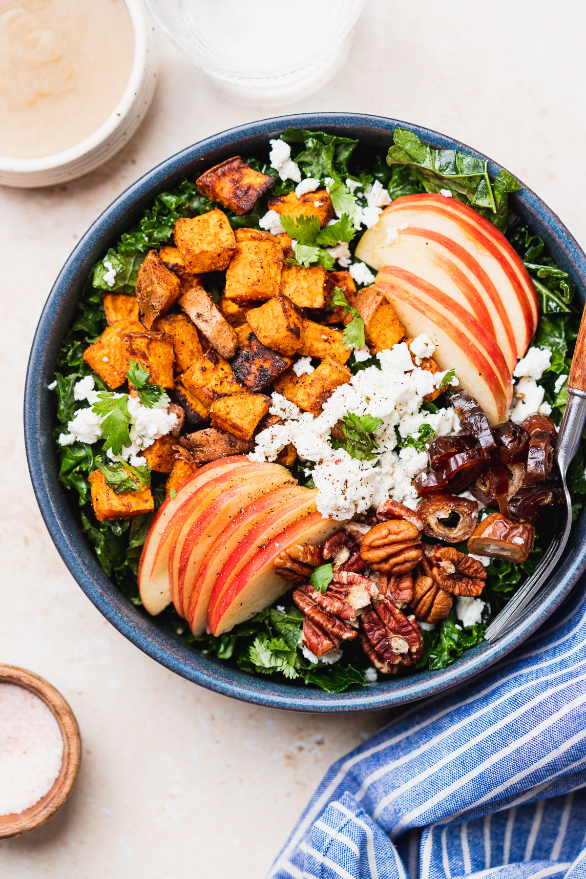 Healthy Fall Harvest Salad with Roasted Sweet Potatoes and Dates ...